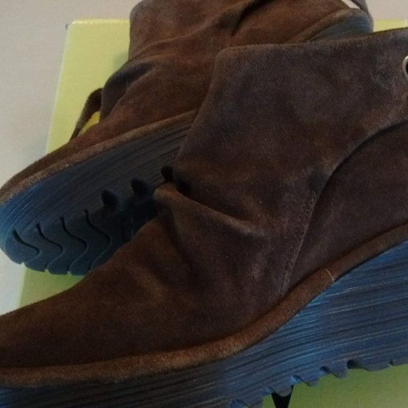 Fly London | Shoes | Fly London Womens Oil Suede Ankle Shoes Camel ...